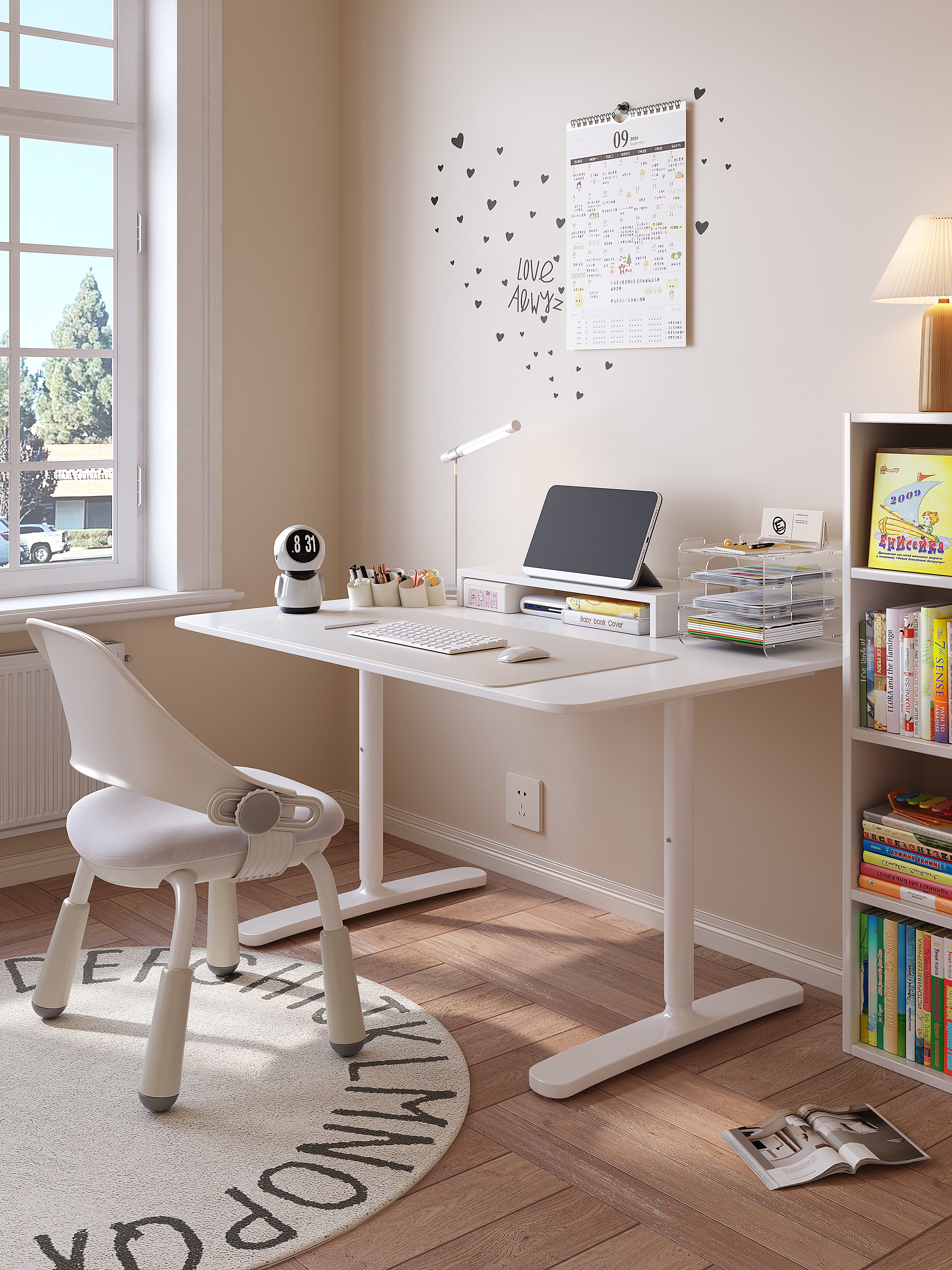 Modern Computer Adjustable Height Desk